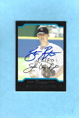 2005 Bowman Steven Register RC Rookie Auto Hand Signed Autographed | eBay