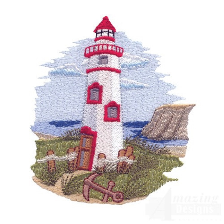 45 Scenic Lightouses Machine Embroidery Designs on USB | eBay