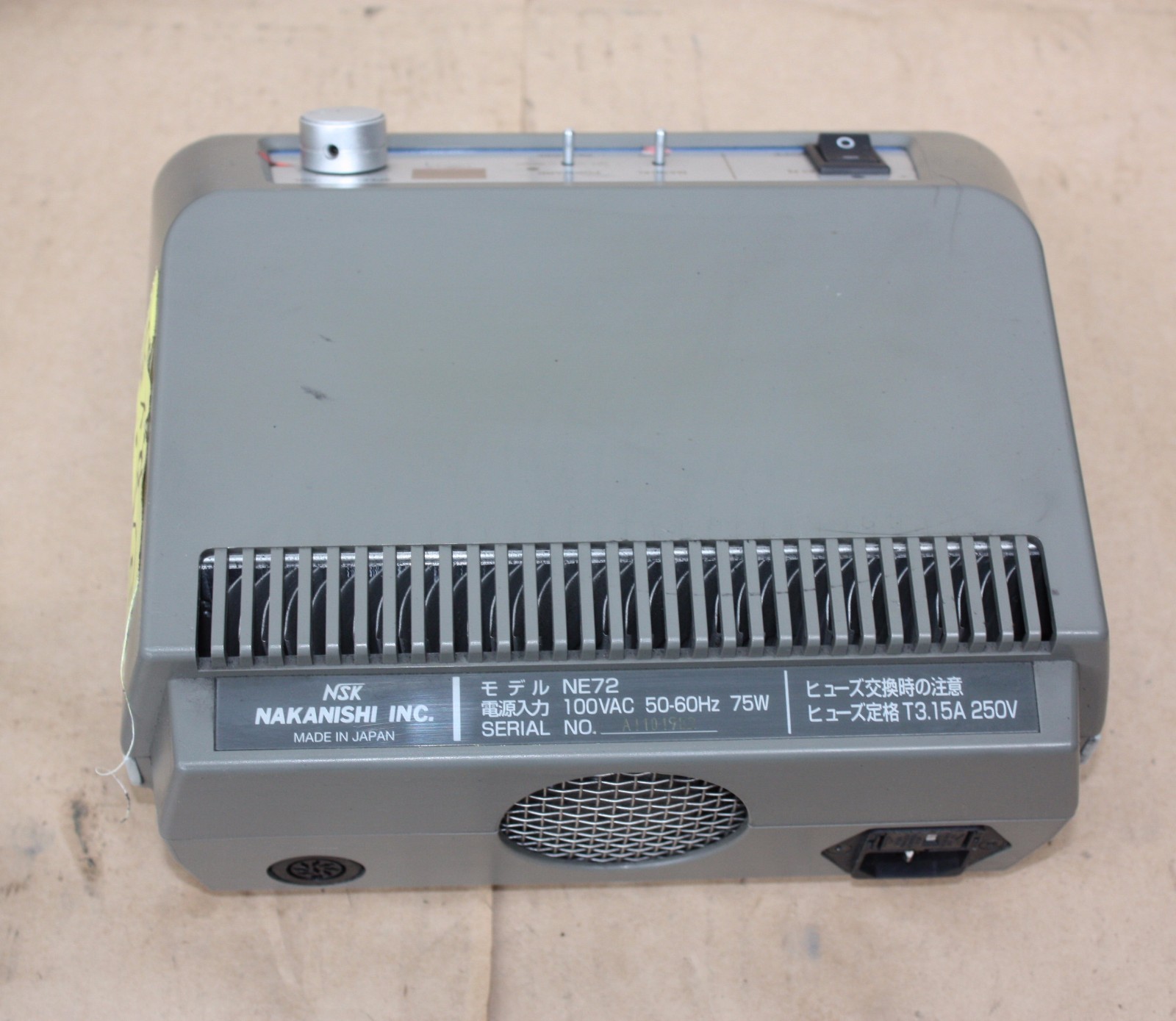 NSK ASTRO E250 BRUSHLESS MOTOR CONTROL NE72 NSK MOTOR EM-250 spindle ...