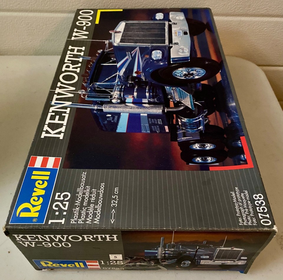 NEW/SEALED Revell “Blue Diamond” Kenworth W-900 Model Truck Kit Vintage ...