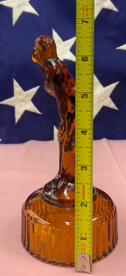 Vintage Imperial Ruby Glass Venus Rising/Bashful Charlotte Flower Frog ...