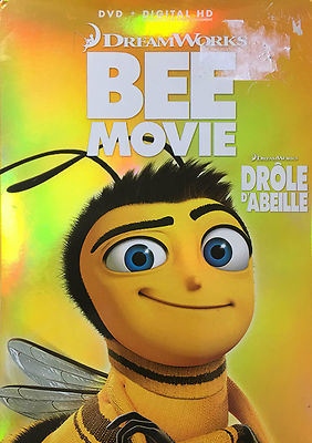 Bee Movie DVD Digital HD Dreamworks Animation Comedy Seinfeld Zellweger ...