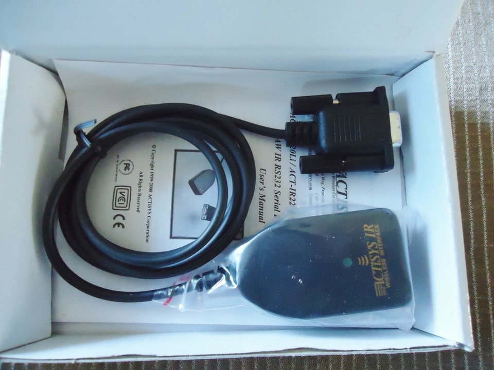 NEW ACTISYS ACT-IR220LN9.6 IR COMPUTER LINK S/N LN013914 MADE IN TAIWAN ...