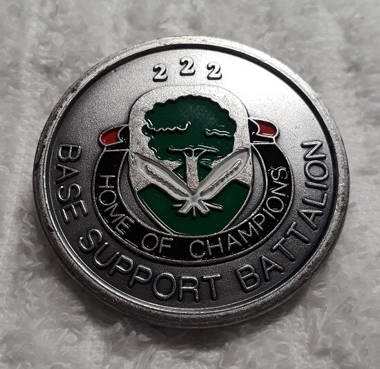 AUTHENTIC ARMY 222 BSB 1AD USAREUR 1st ARMOR DIV GERMANY OLD RARE ...