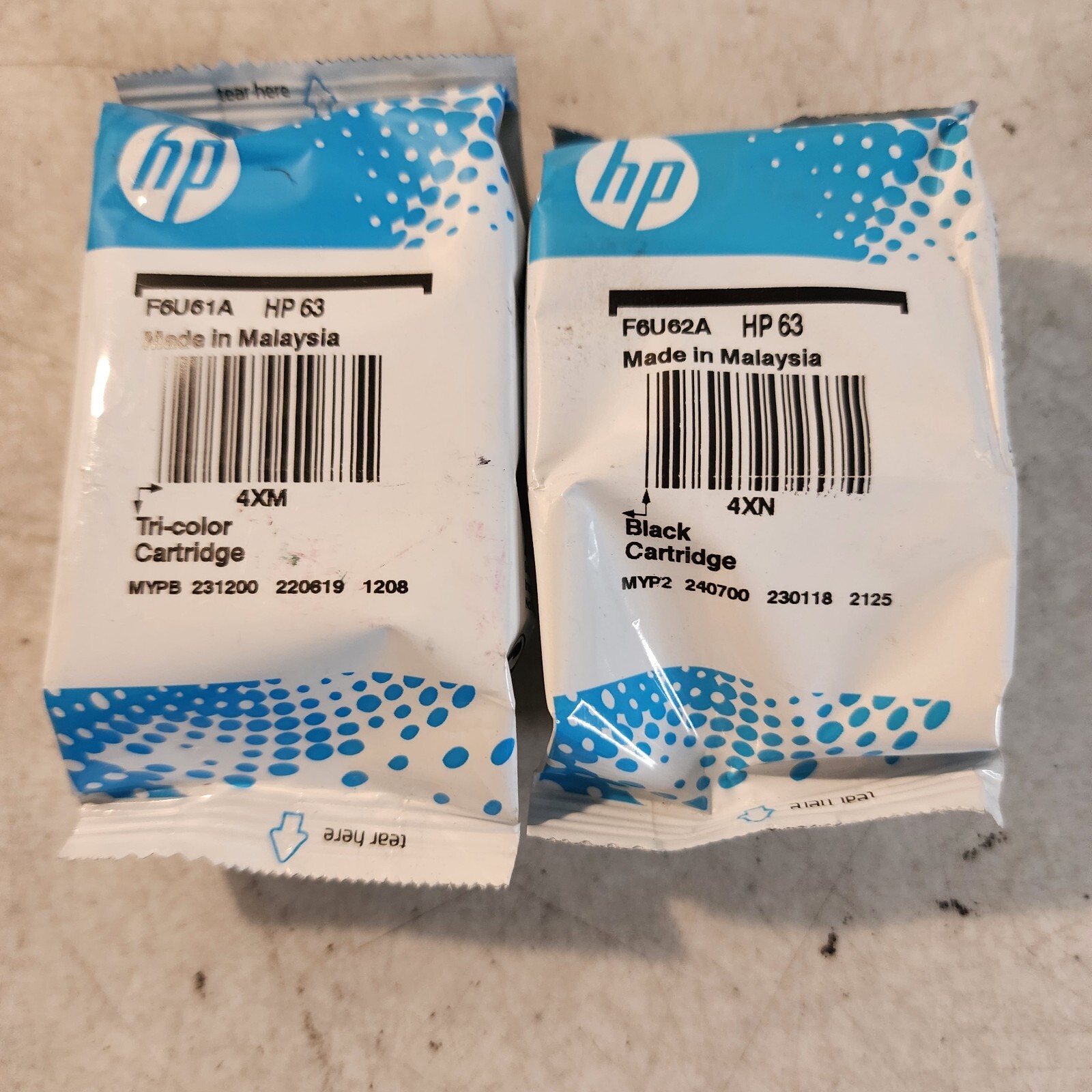 HP 63 Black With 63 Color Lot Of 2 Genuine New OeM Open Box | eBay