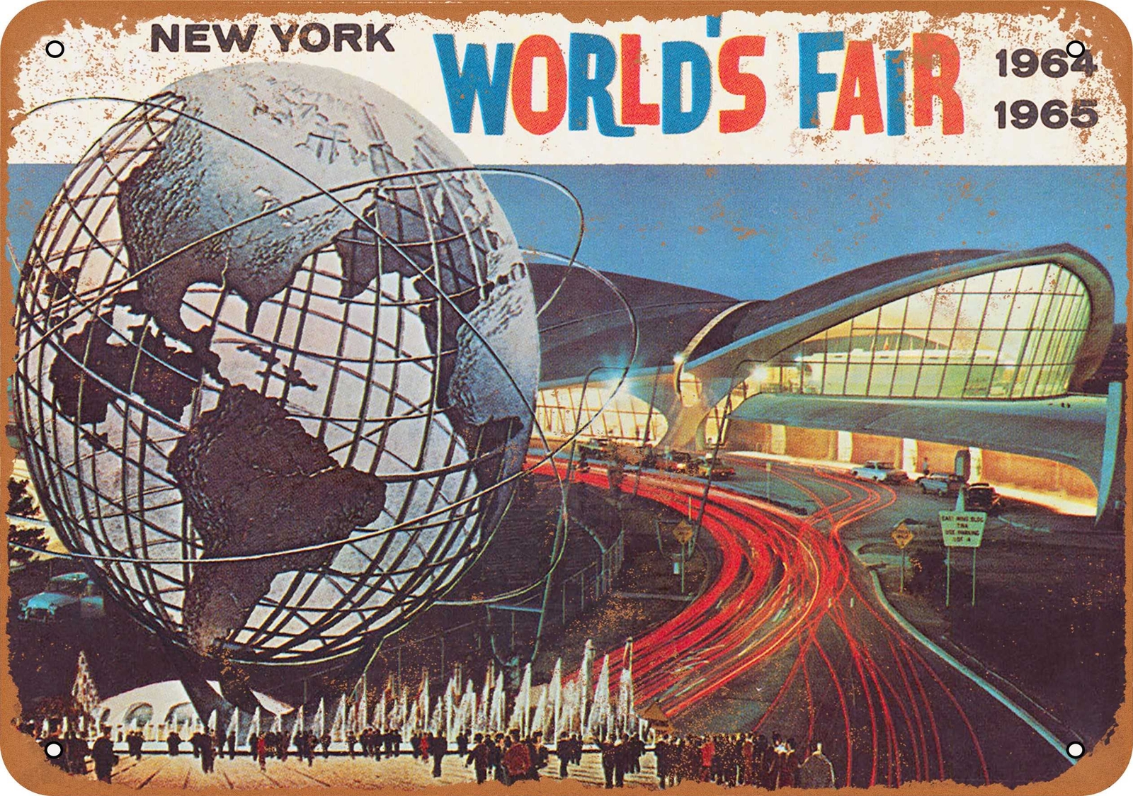 METAL SIGN - 1964 World's Fair New York -- Vintage Look | eBay