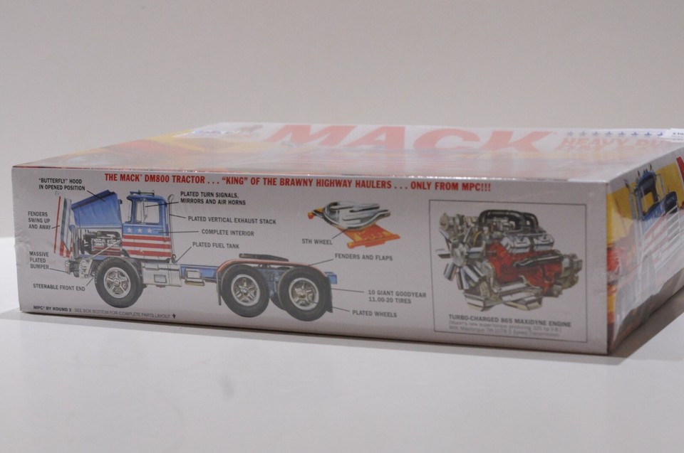 MPC MACK TRUCK HEAVY DUTY DM 800 SCALE 1:25 MODEL KIT MPC899/06 NEW | eBay