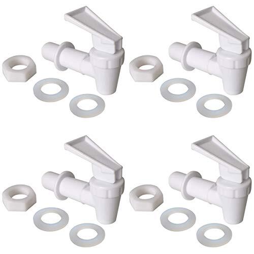 4 Pack Cooler Jug Water Dispenser Faucet Replacement with Washers and ...