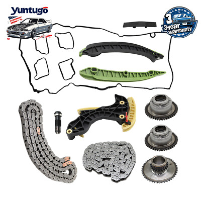 Timing Chain Kit w/ Tensioner & Camshaft Gears for Mercedes W204 W212 ...