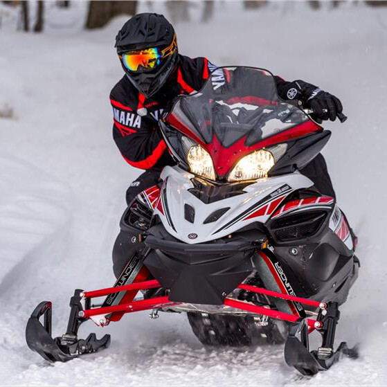 Red and Grey Shock Covers Yamaha Snowmobile Sidewinder Apex SR Viper ...