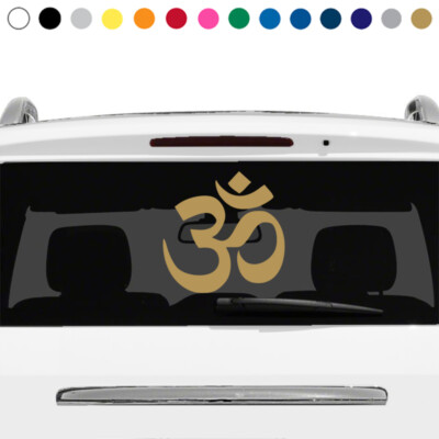 Aum Om Sticker Vinyl Decal Spiritual Yoga Symbol Hindu Buddha Wall Car ...