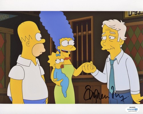 Stephen Fry Simpsons Autographed Signed 8x10 Photo ACOA | eBay
