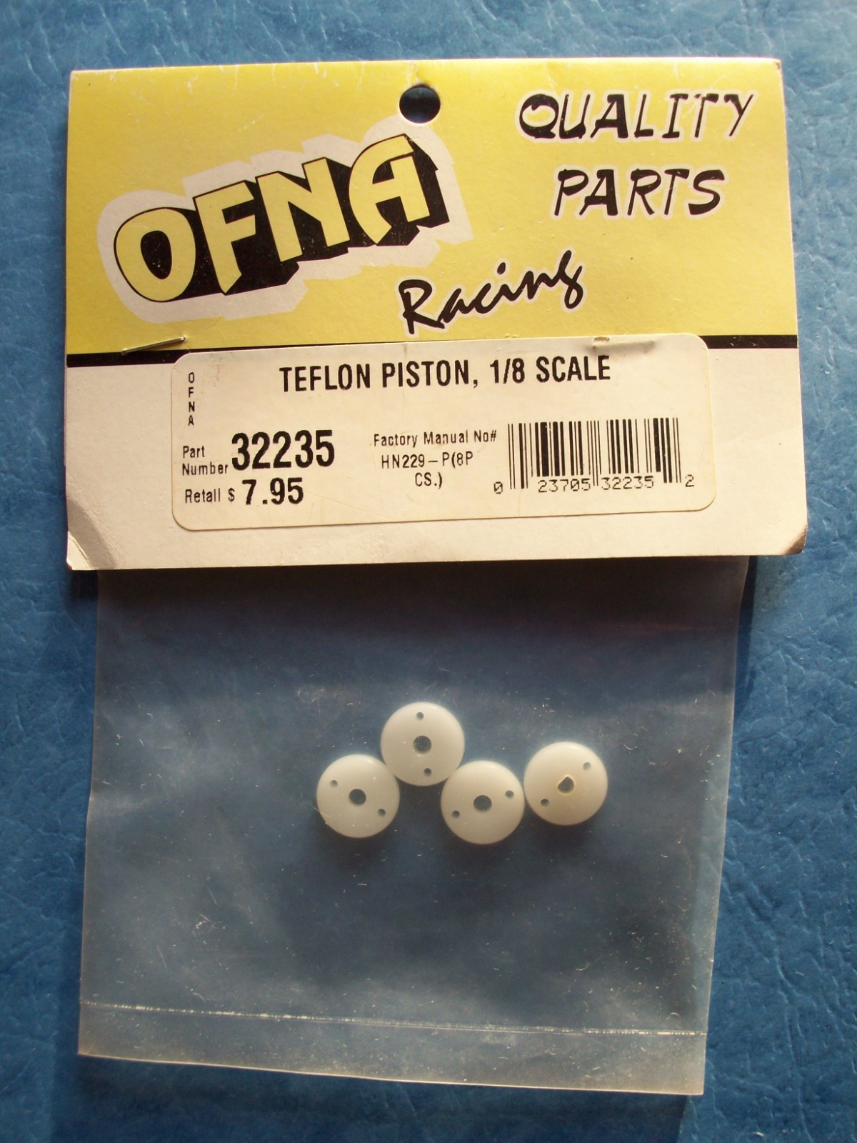 VINTAGE OFNA 32235 TEFLON PISTON 12MM 1/8 SCALE ULTRA LX COMP OFN32235 ...