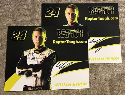 William Byron Signed 2023 Raptor Postcard Hero Card NASCAR Auto COA | eBay