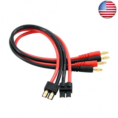 OliRC 2pcs Compatible with tr Connector Plug to 4mm Banana Plugs ...