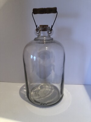 Antique Bottle Jug Double Finger Loop #364 Diamond Bottom Purple Hue 1 ...