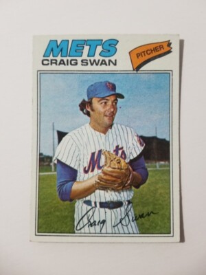 CRAIG SWAN 1977 TOPPS BASEBALL #94 NEW YORK METS | eBay