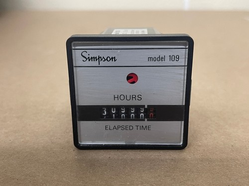 Vintage Simpson Elapsed Time Meter Model 109 | eBay