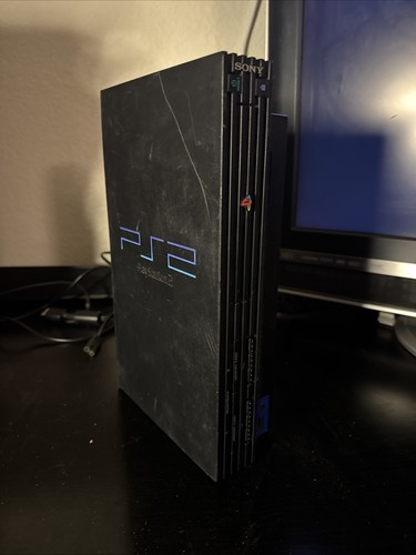 Sony PlayStation 2 Fat PS2 Black SCPH-50001 Console ONLY - For Parts ...