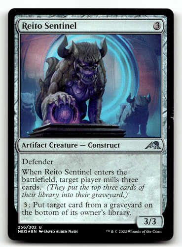 Reito Sentinel 256 Foil U Kamigawa: Neon Dynasty LP | eBay