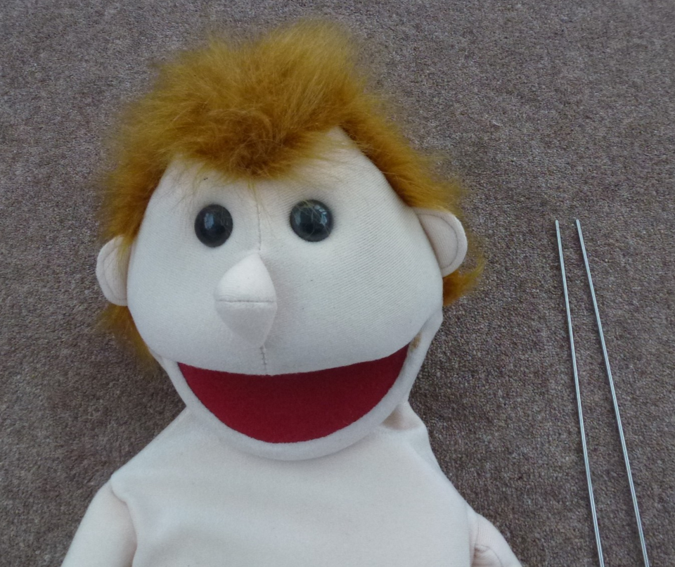 ONE WAY UK - MALE HAND PUPPET WITH RODS, FROM THE EARLY 200Os ...