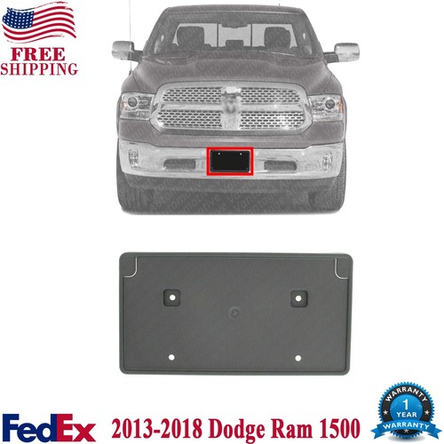 New Front Bumper License Plate Bracket For 2013-2018 Dodge Ram 1500 | eBay