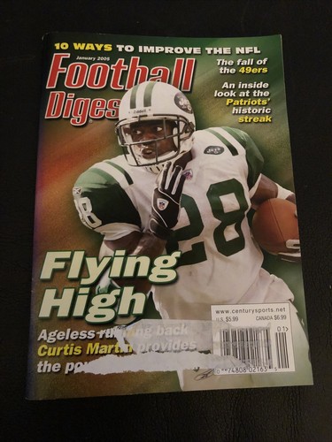 Football Digest Curtis Martin NY JETS January 2005 | eBay