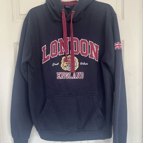 Great Britain Blue Patriotic Hoodie Pullover Men's M | eBay