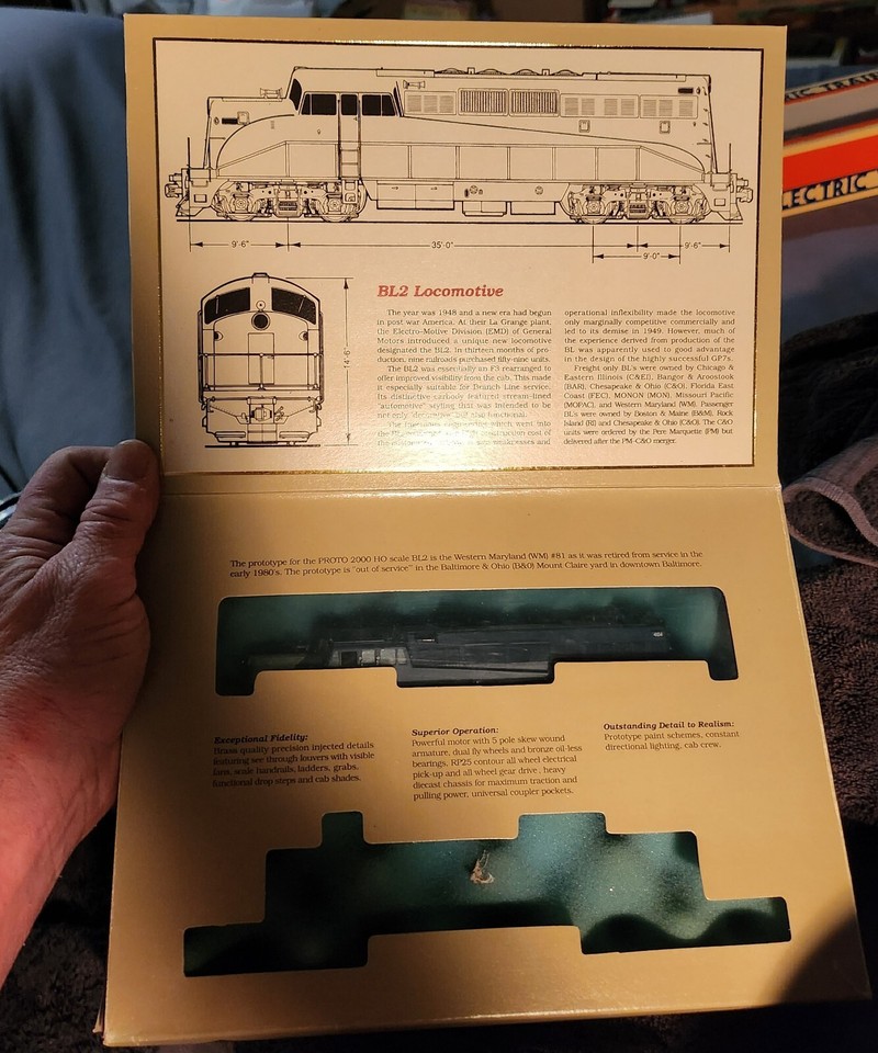 HO Proto 2000 BL2 diesel engine in original box (lot 522) | eBay