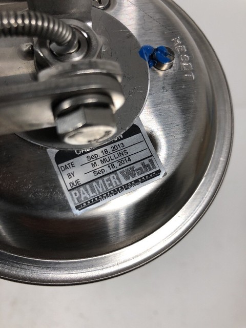 Palmer 35AL Instruments Liquid Filled System 3-1/2” Thermometer (-10 ...