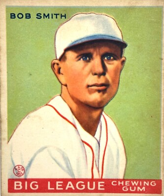 1933 Goudey Big League Chewing Gum - R319 #185 Bob Smith (RC) | eBay