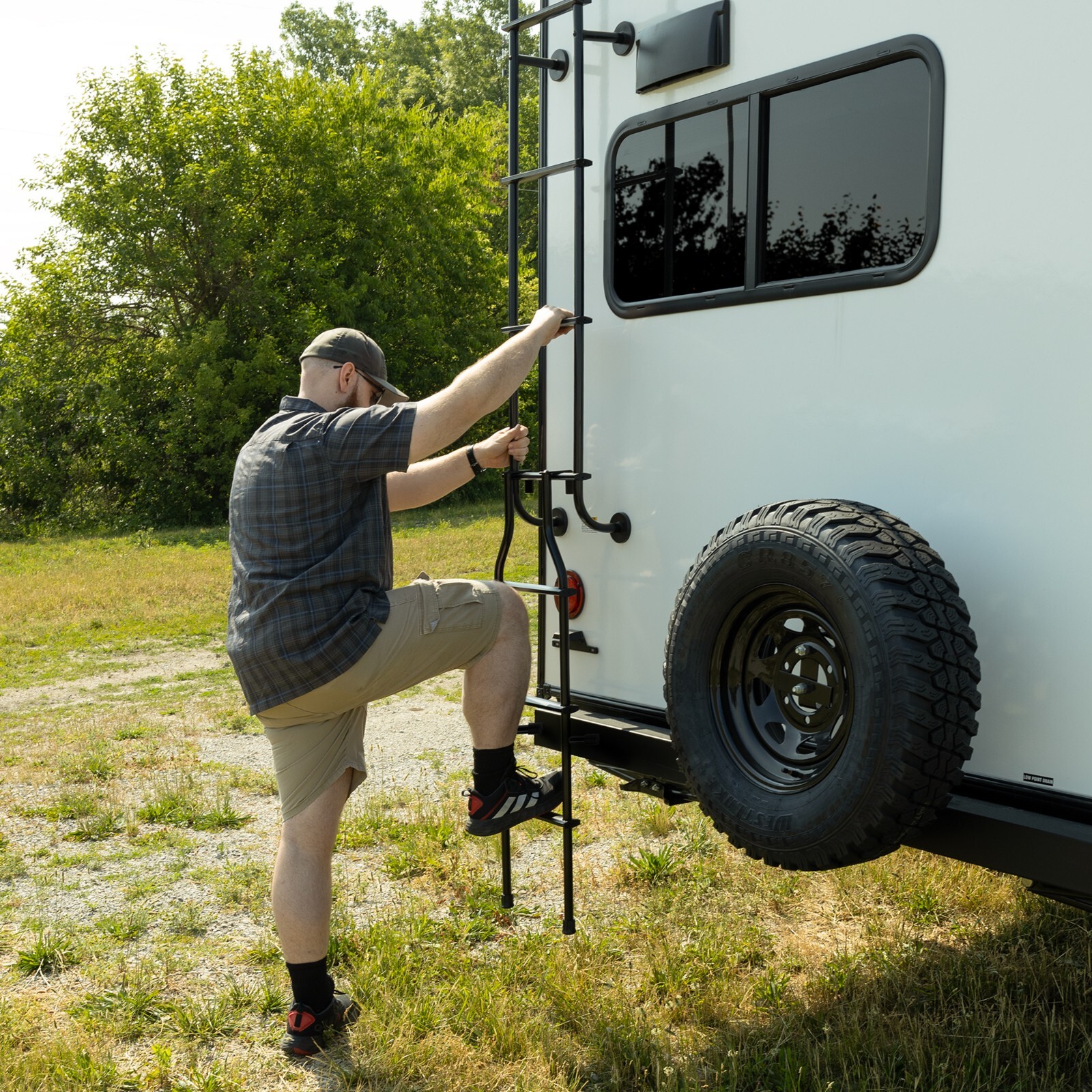 RecPro Universal RV Ladder Extension for RV Exterior Ladders | 3 Step ...