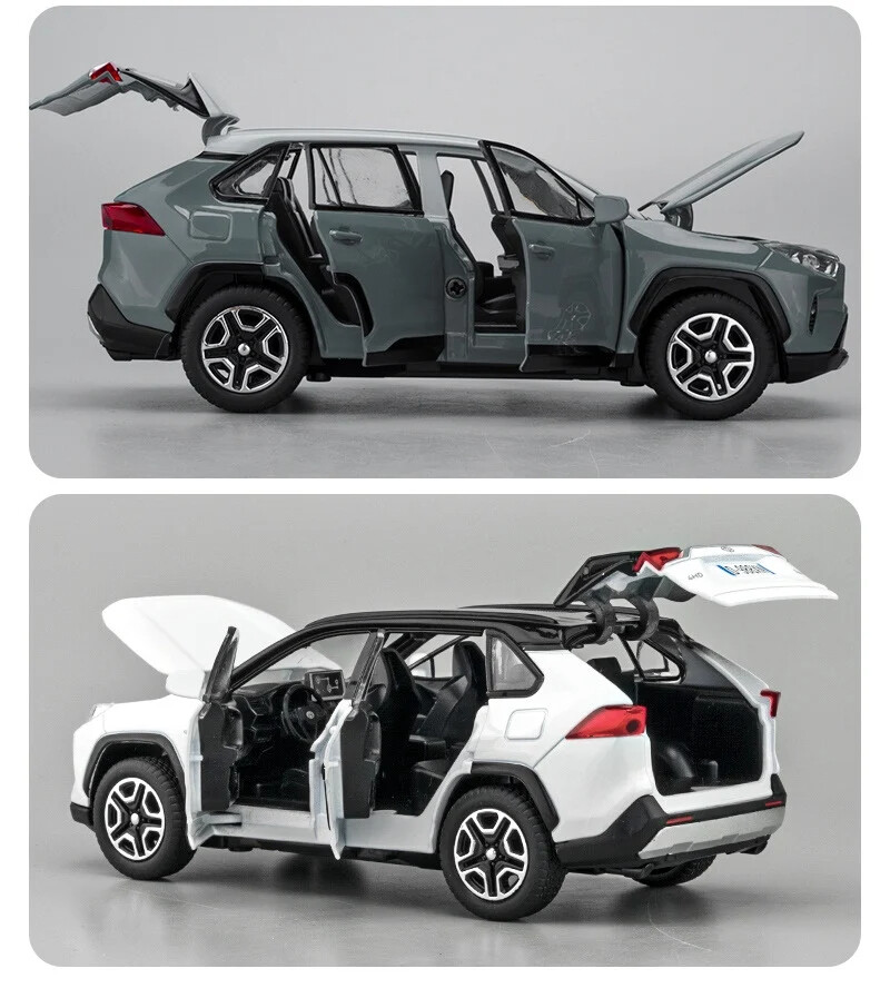 1:32 Toyota RAV4 SUV 2025 Alloy Diecast Model Car Sound & Light Kids ...