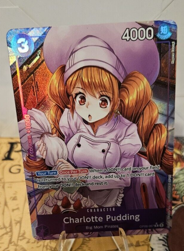 One Piece TCG English OP08-067 Charlotte Pudding Alt Art Parallel NM | eBay