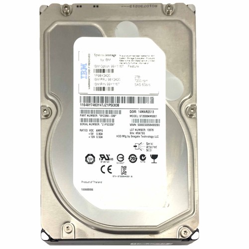 SEAGATE ST2000NM0001 2TB HDD 3,5" SAS HARD DISK SERVER 2000GB DISCO ...
