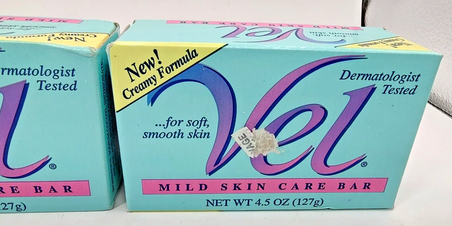 Vintage VEL Mild Skin Care Bar Soap Old Stock 4.5 Oz X 4 Bars for sale ...