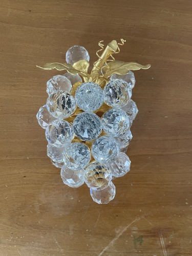 Swarovski Crystal Grapes Bunch Gold Stem Sparkling Fruit | eBay