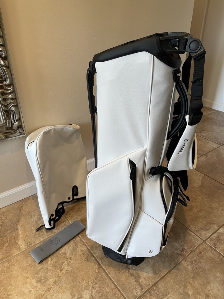 New Vessel VLX 2.0 White Stand Bag with Vessel Cart Strap! Rainhood ...