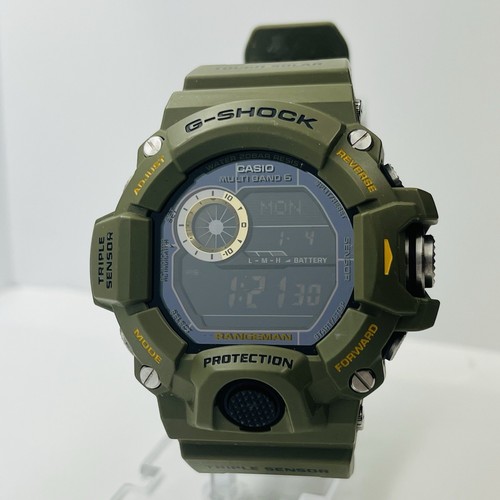 Casio G-Shock Rangeman Men's Triple Sensor Resin Green 53mm Watch GW ...