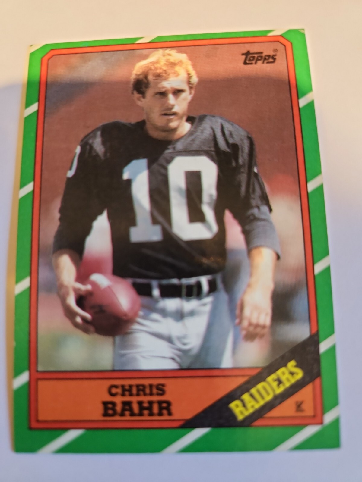 1986 Topps Football #65 Chris Bahr | eBay