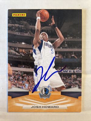 2009 Panini Josh Howard Autographed Card Dallas Mavericks #163 CB1144 ...