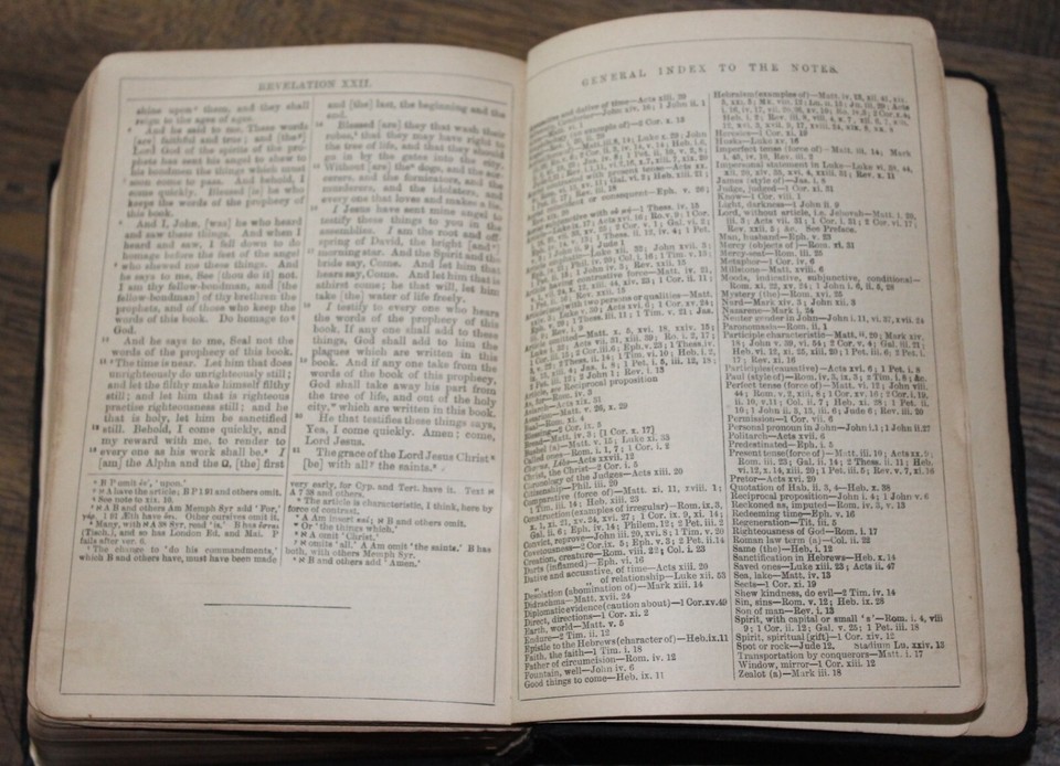 Antique 1890 Holy Bible London G. Morrish, 20 Paternoster Square, E. C ...