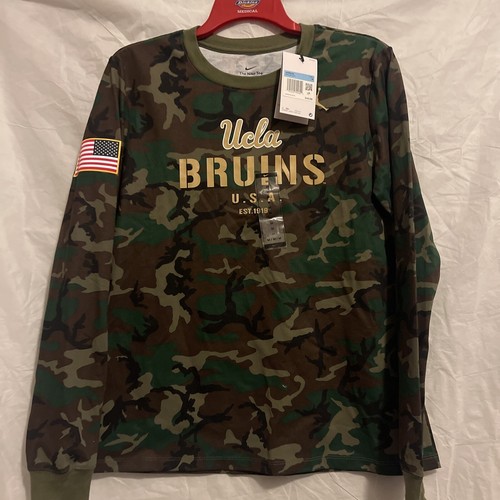 Nike Jordan UCLA Camo Military Appreciation Performance L/S T-Shirt Men ...