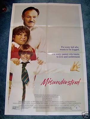 MISUNDERSTOOD (1984) GENE HACKMAN ORIGINAL 1SHEET!+ | eBay