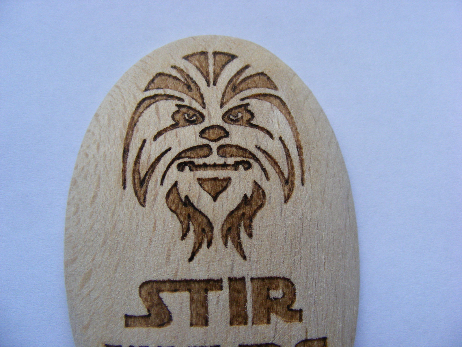 STAR WARS STAR TREK DR WHO CHEWIE DARTH VADER BAKING WOODEN SPOON ...