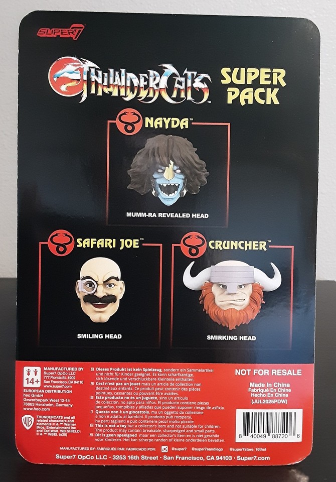 Super7 Thundercats Ultimates WAVE 12 SUPER PACK CRUNCHER NAYDA MUMM-RA ...