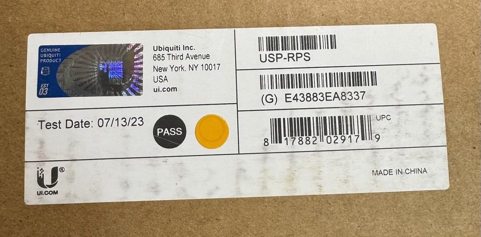 Ubiquiti Unifi RPS Power Backup USP-RPS | eBay