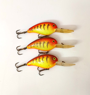 (3) Vintage Tom Mann's Deep Loudmouth Crankbait Fishing Lures Lot of 3 ...