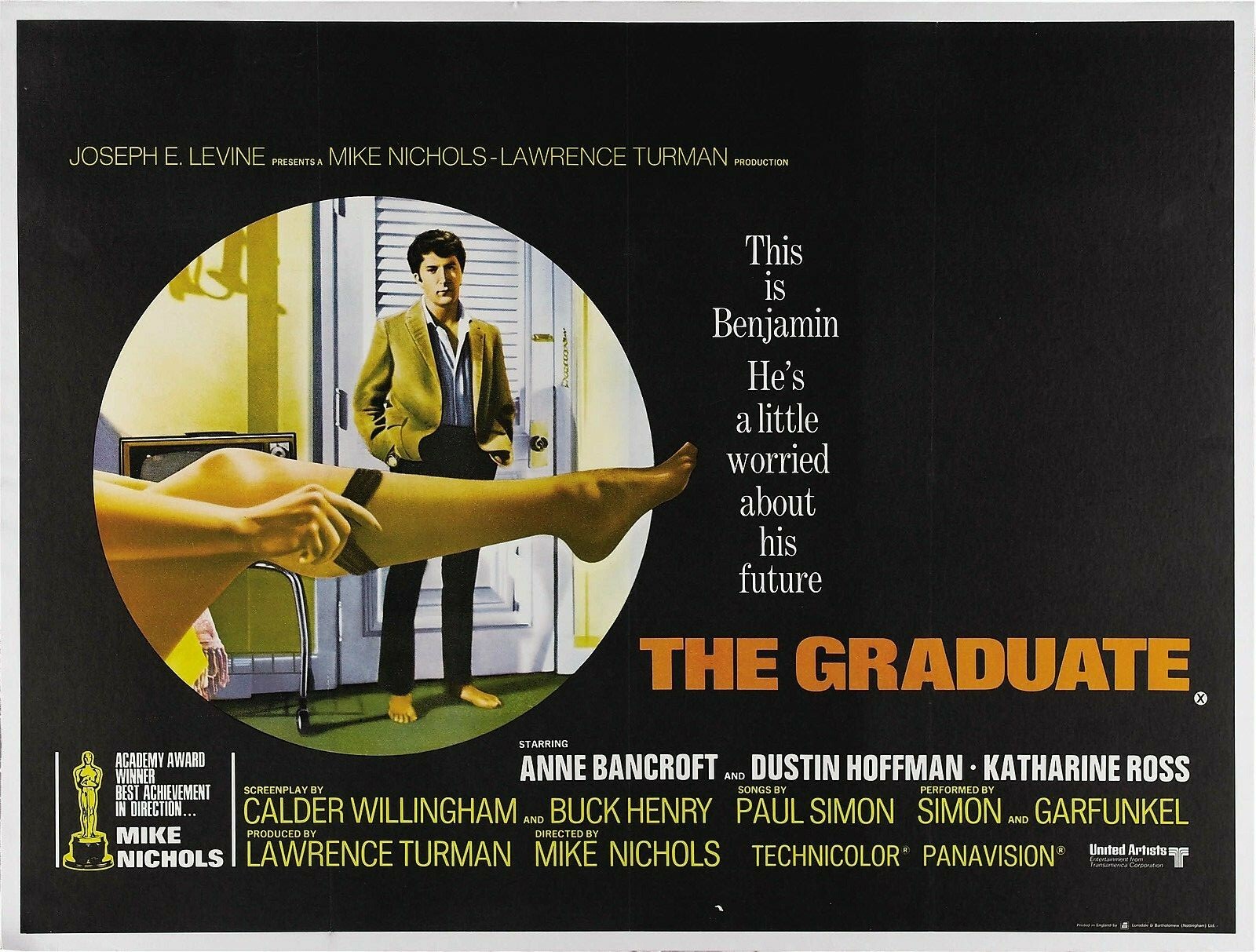 THE GRADUATE Movie Poster 1967 | eBay