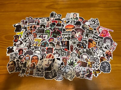 Horror Movie Stickers Lot of 20 Thriller Films Halloween Creepy Scary ...